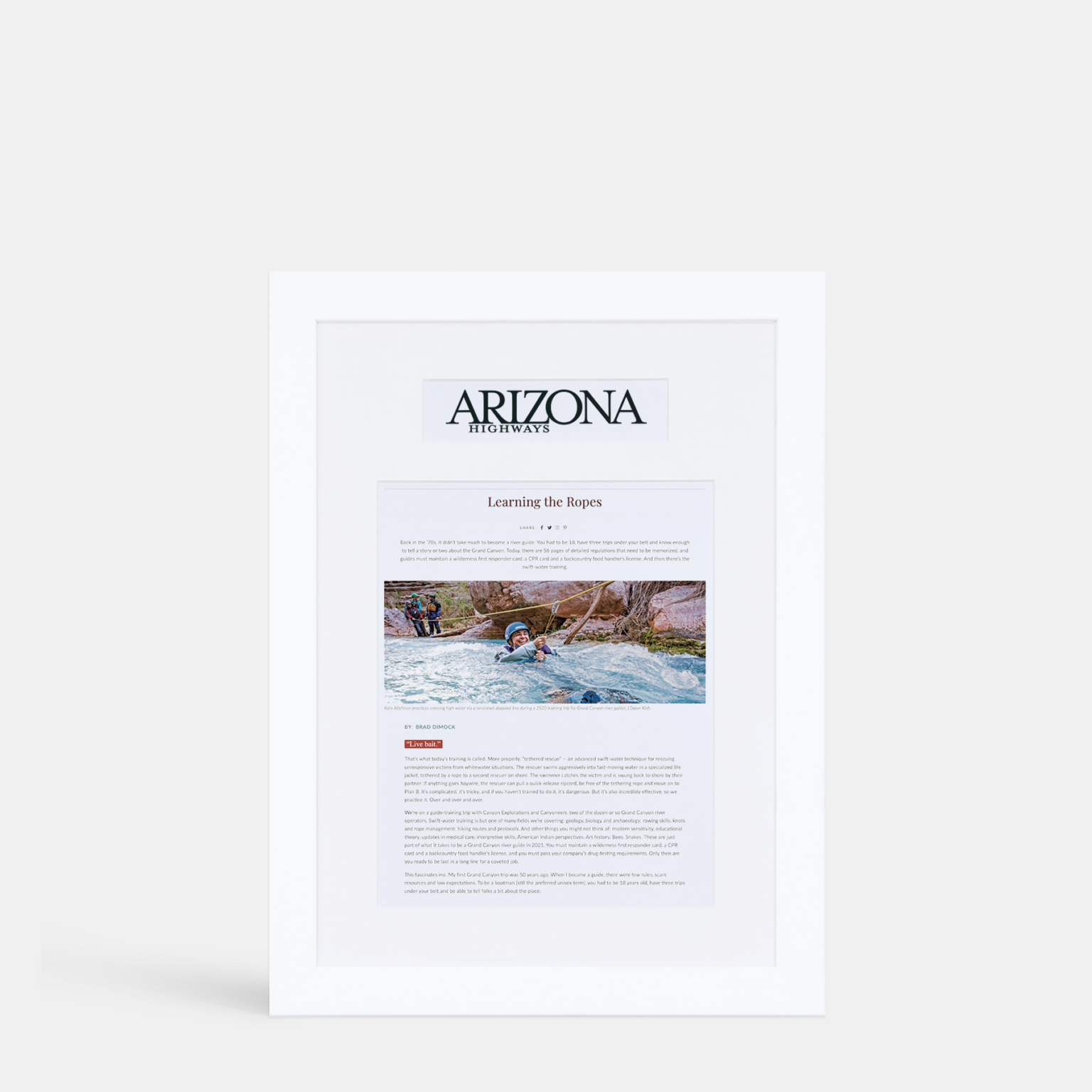 Framed Online Article | Headliner, Gold, Magazine