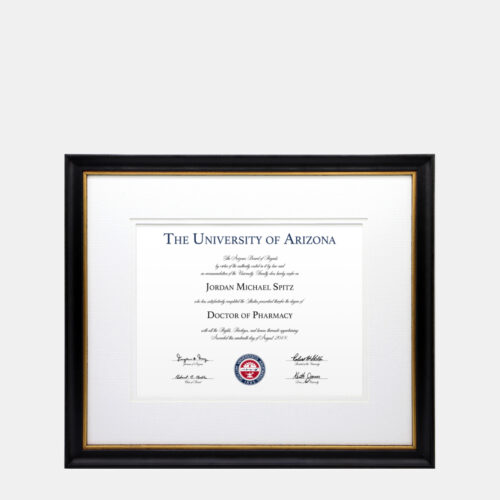 Doctoral, PhD, Law Degree Diploma Frame, Black & Gold, 11x14| Frame ...