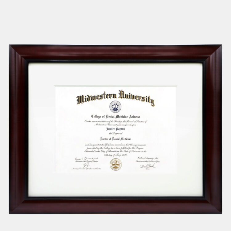 Custom Frame your Document, Diploma, or Certificate